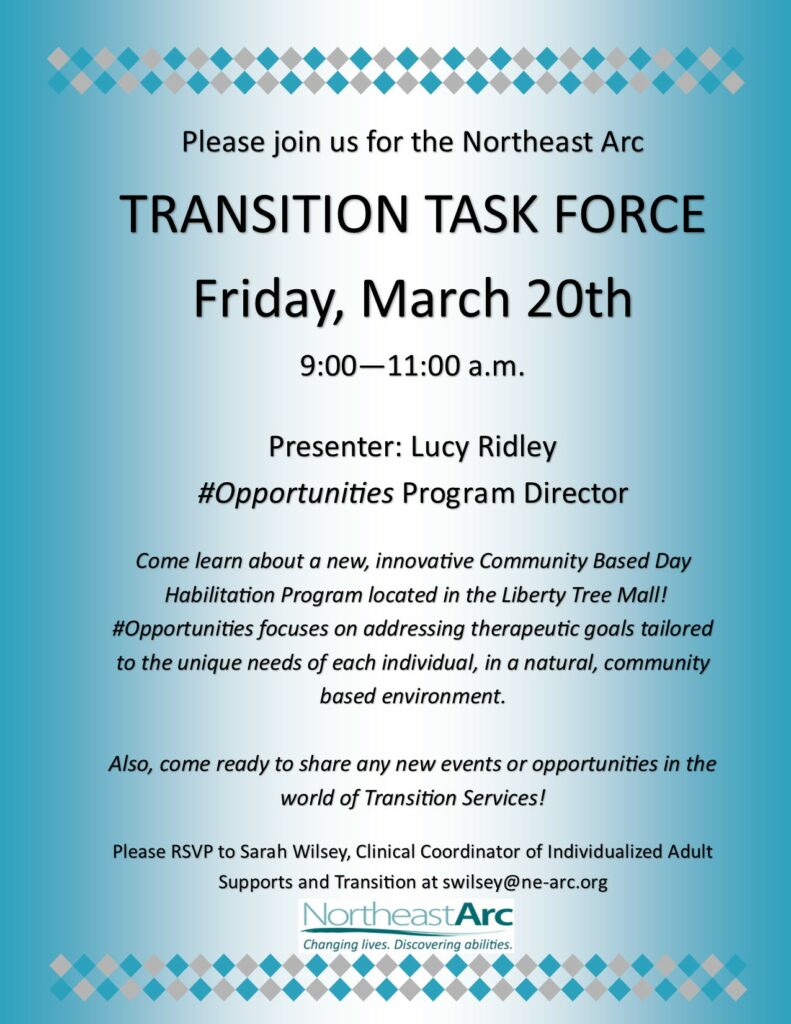 Transition Task Force | Northeast Arc