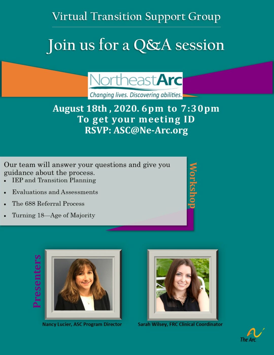 "Virtual" Transition Support Group | Northeast Arc