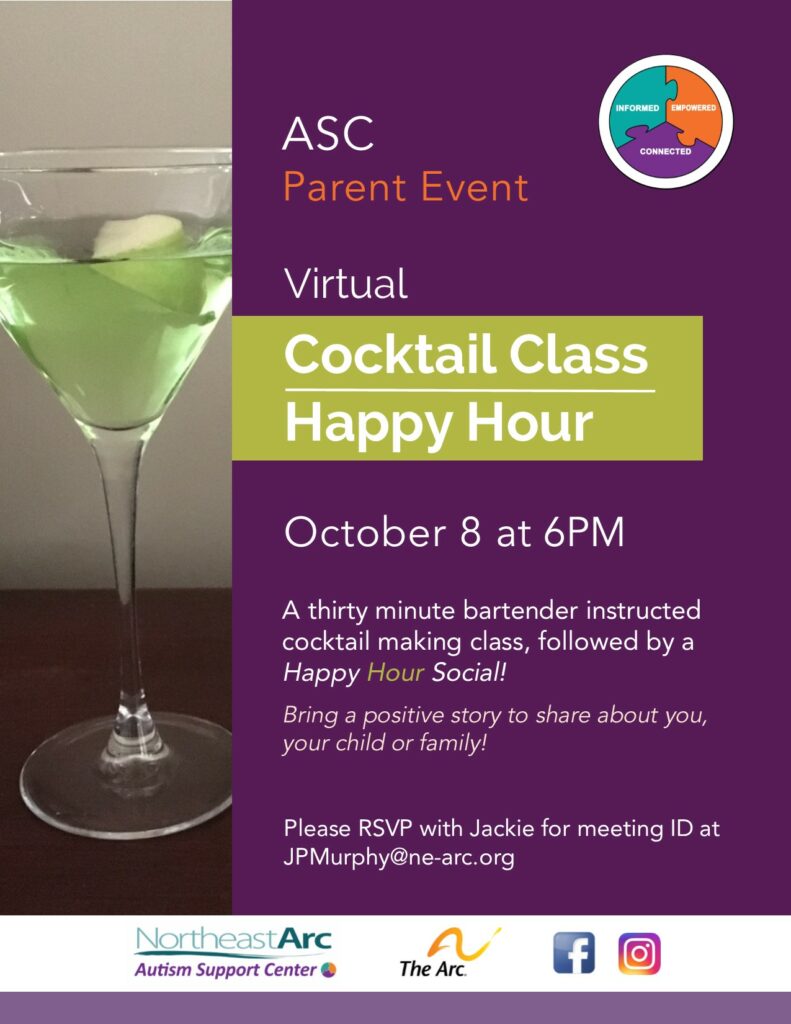 ASC Parent Event: Virtual Cocktail Class & Happy Hour | Northeast Arc