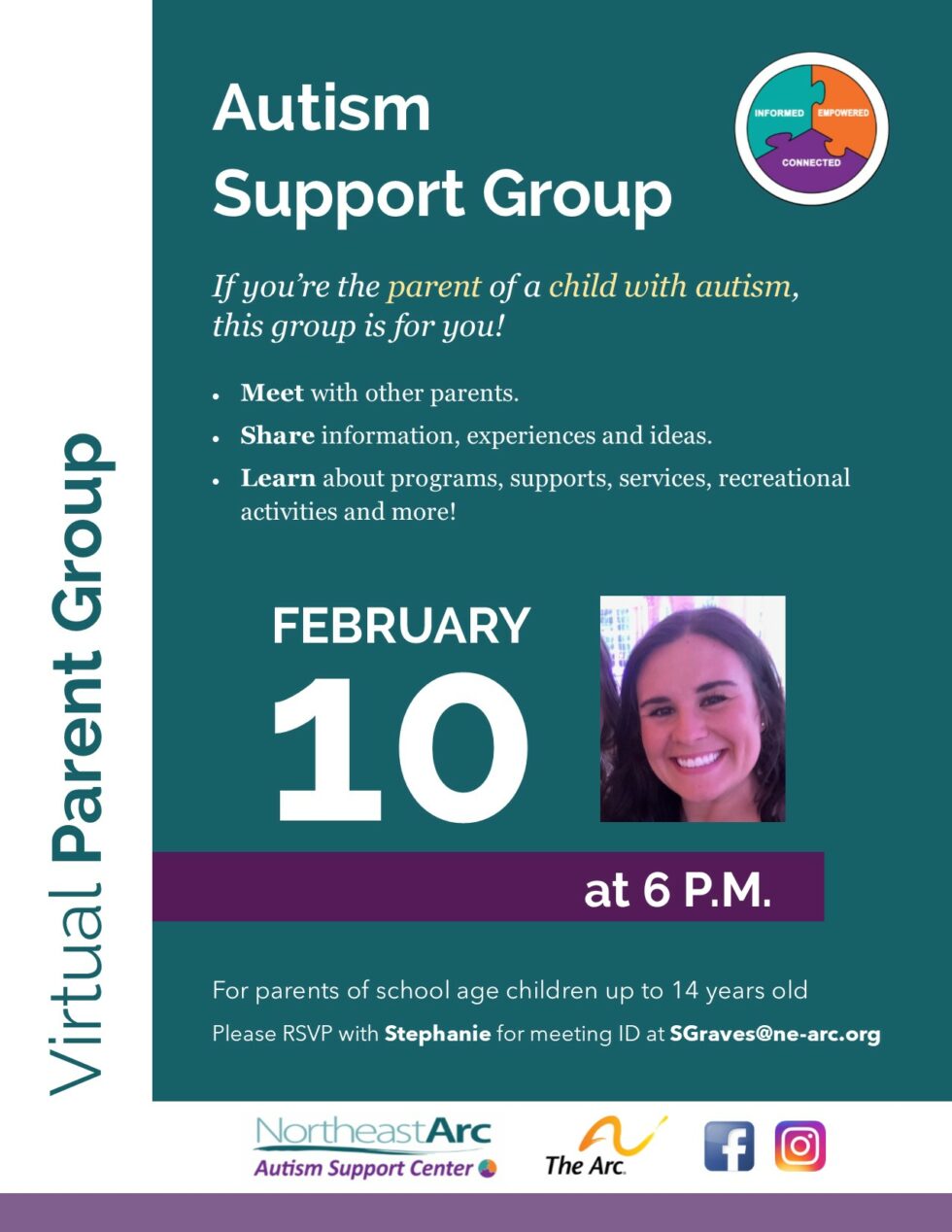 Autism Support Center Virtual Parent Support Group! | Northeast Arc
